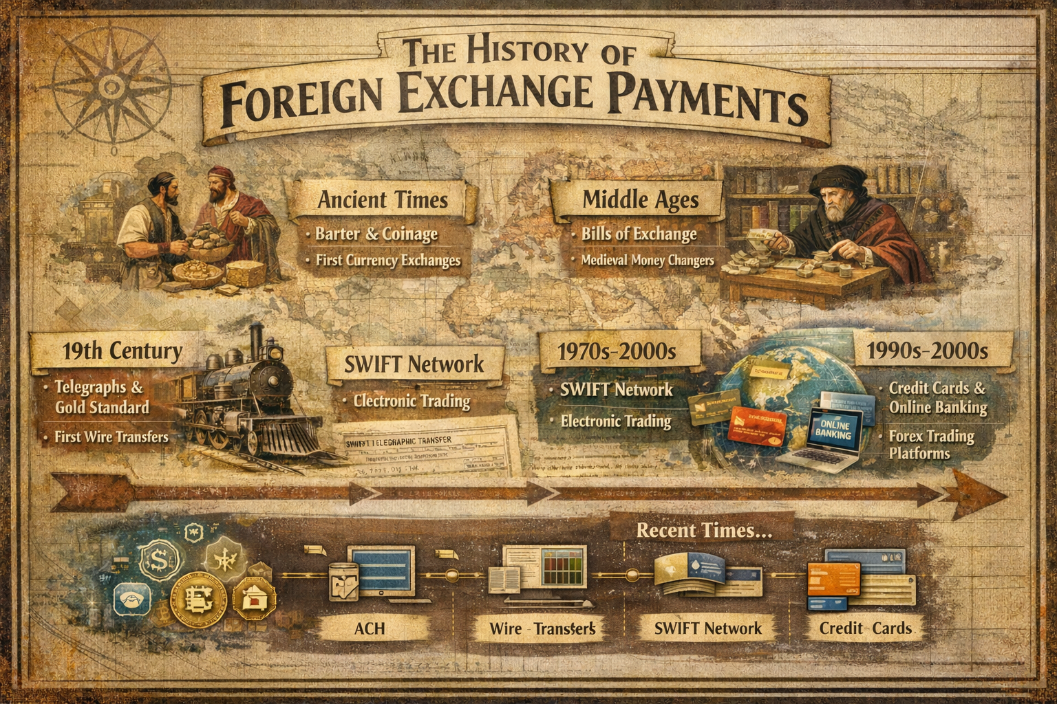 The History of Foreign Exchange Payments | Covercy Pay